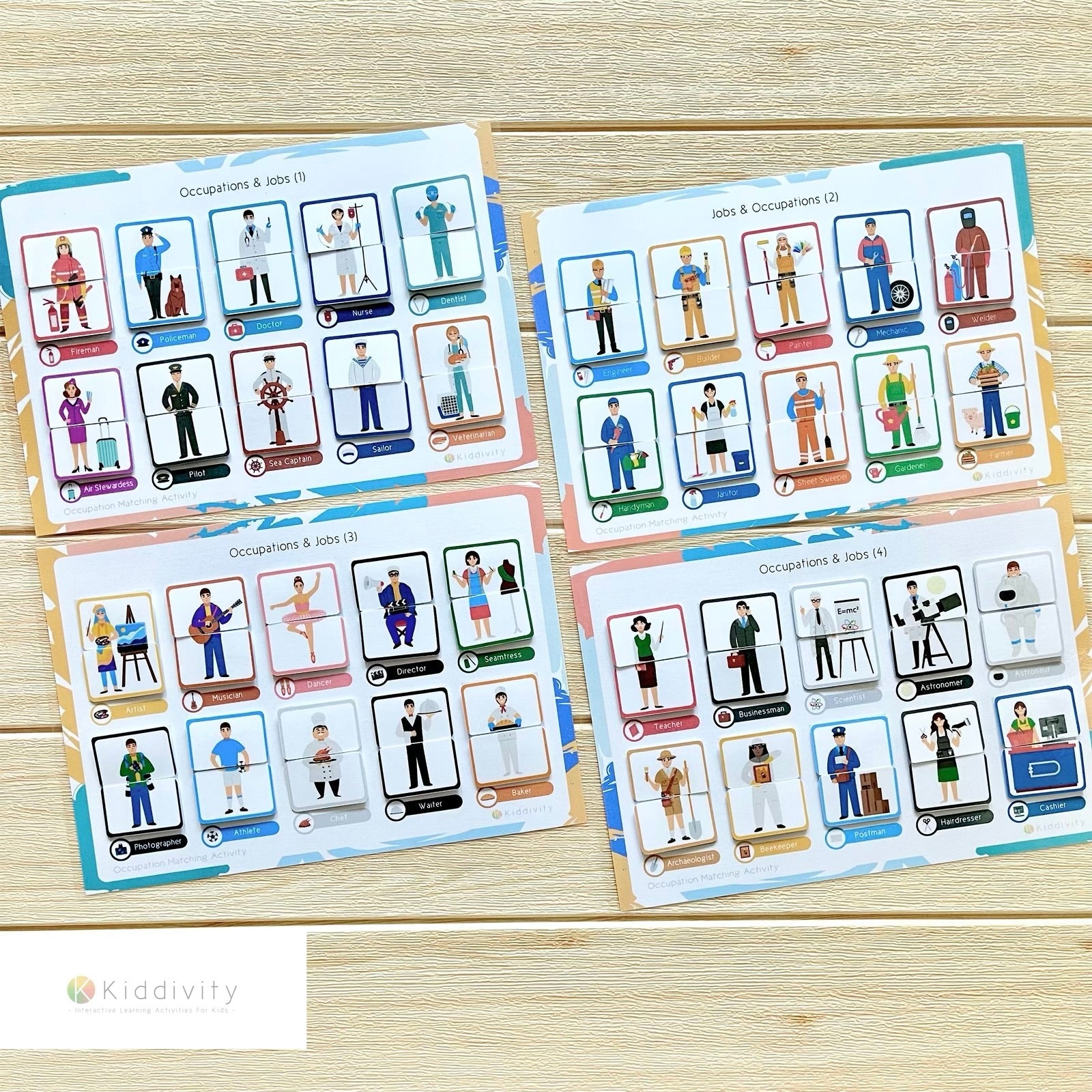 Occupations & Jobs Matching Activity – Kiddivity
