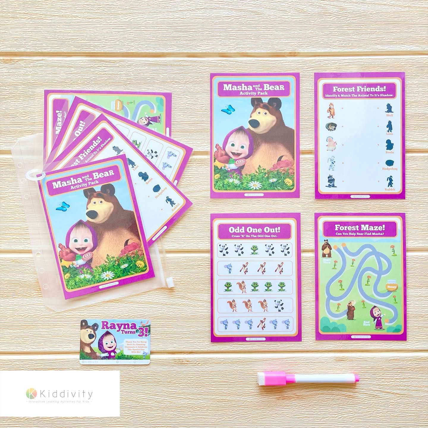 Masha And The Bear (A6) – Kiddivity