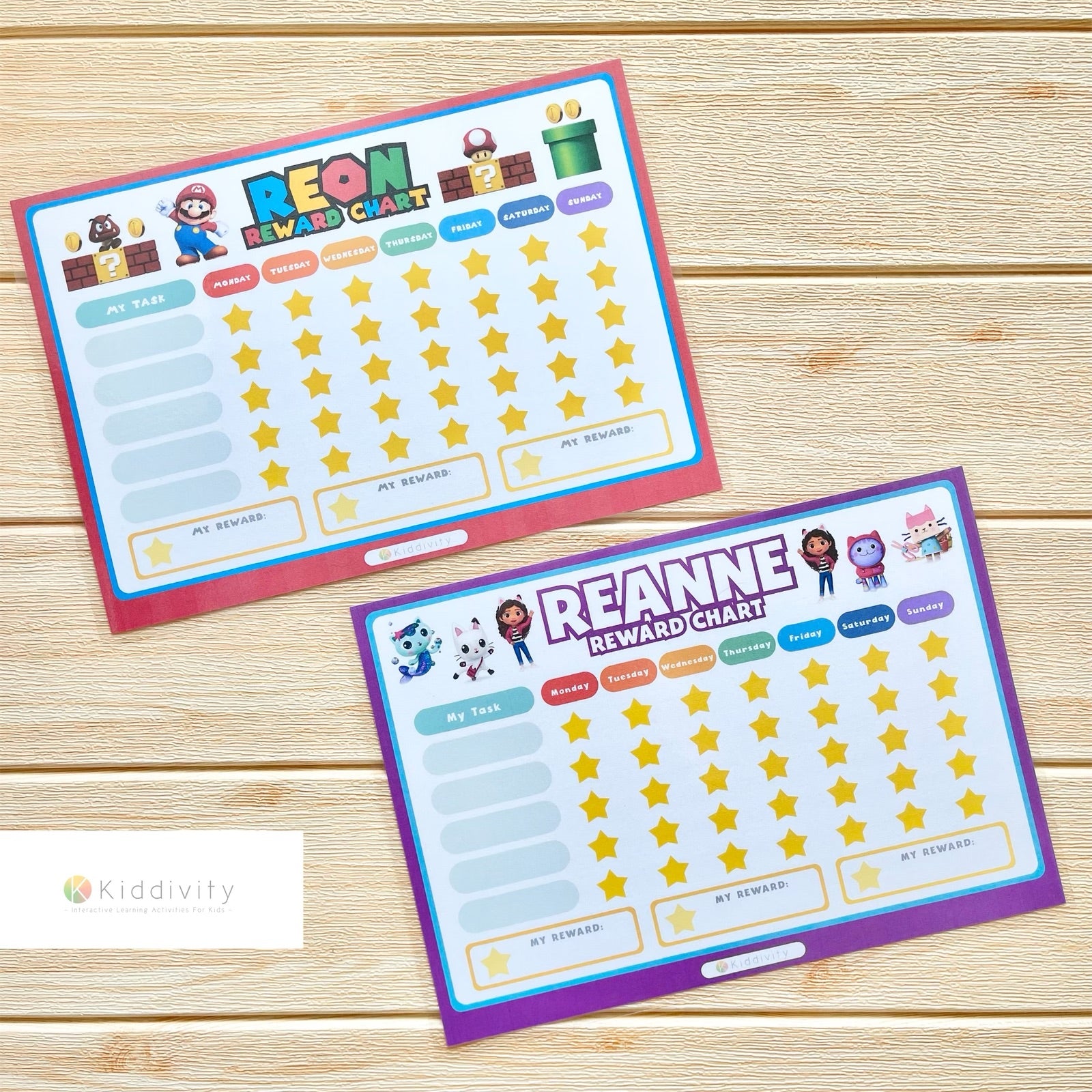 My Reward Chart (A4) – Kiddivity