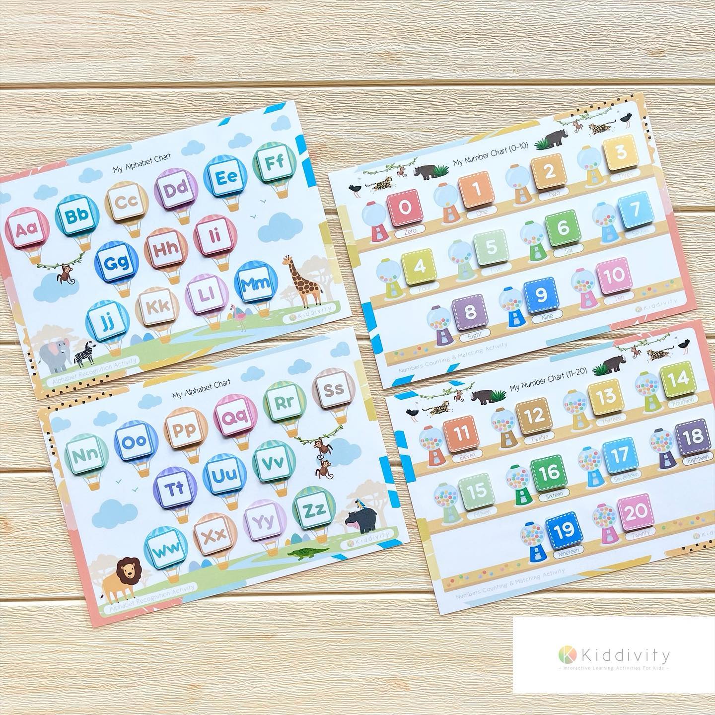 Alphabet & Number Chart – Kiddivity